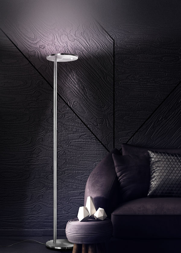Round floor lamp direct and indirect light Rondaj 03605