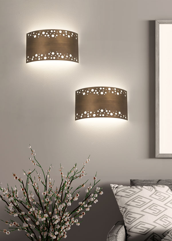 Rectangular wall lamp dimmable built-in led light Gaia 04507