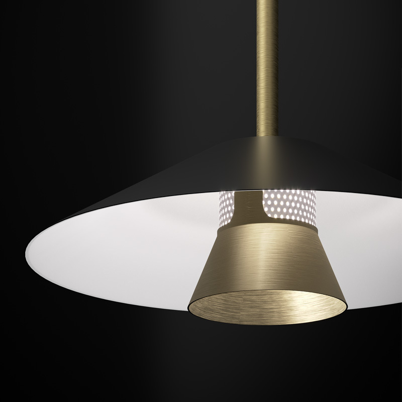 Lampada a sospensione diam. 36 led integrati dimmerabile regolazione ...